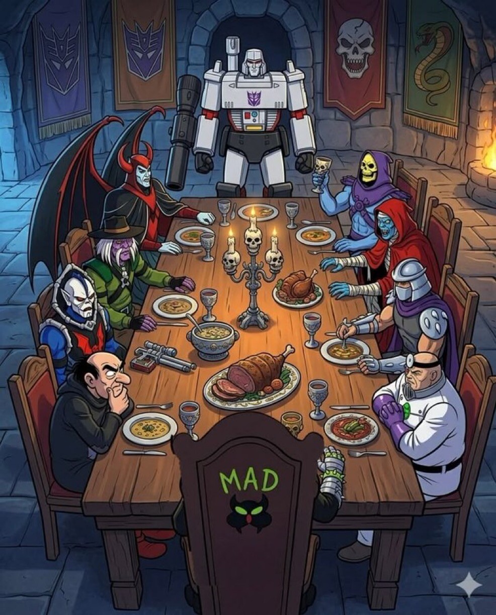 80’s dark side table breakfast club