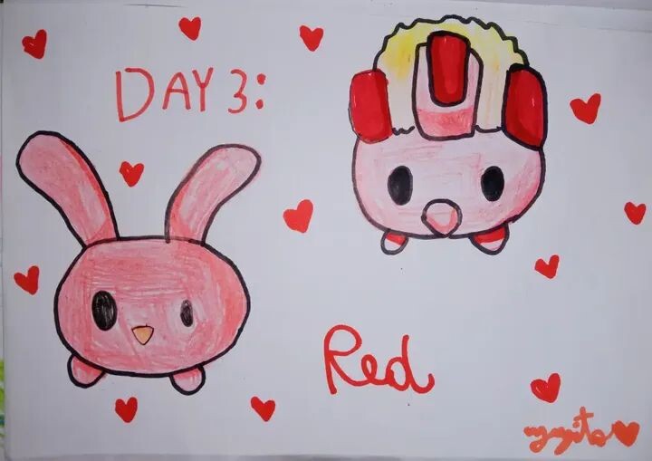 Juntsum tsum day 3: Red